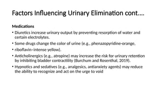 Urinary elimination and altered patterns | PPTX