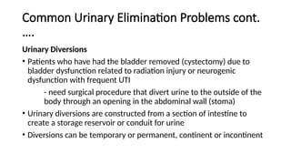 Urinary elimination and altered patterns | PPTX