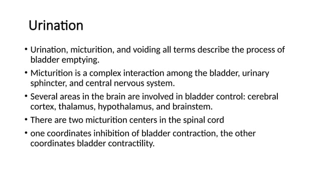 Urinary elimination and altered patterns | PPT