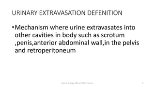 Urinary extravasation | PDF