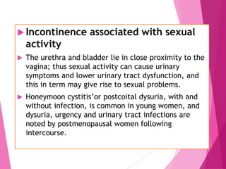 Urinary Function and Dysfunction For a Subject Gerontology and ...