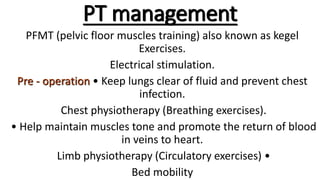 Urinary incontinence and it's PT management | PPTX