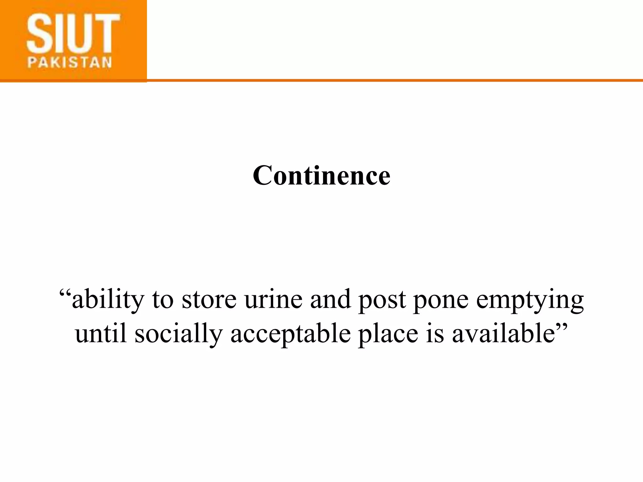 Urinary incontinence | PPT