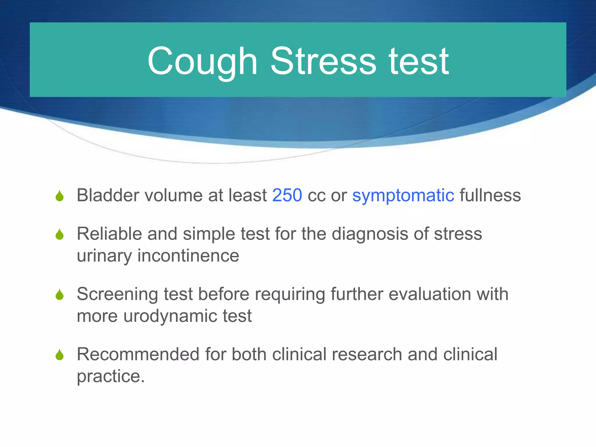 Urinary Incontinence | PPTX