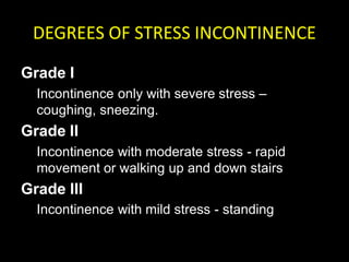 Urinary incontinence | PPTX