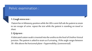 Urinary incontinence | PPTX