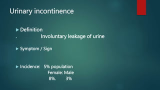 urinary incontinence.pptx