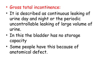 urinary incontinence.pptxkvcjgjb bhnnnnn | PPT
