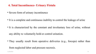Urinary Incontinence.pptxggggggggggggggg | PPTX