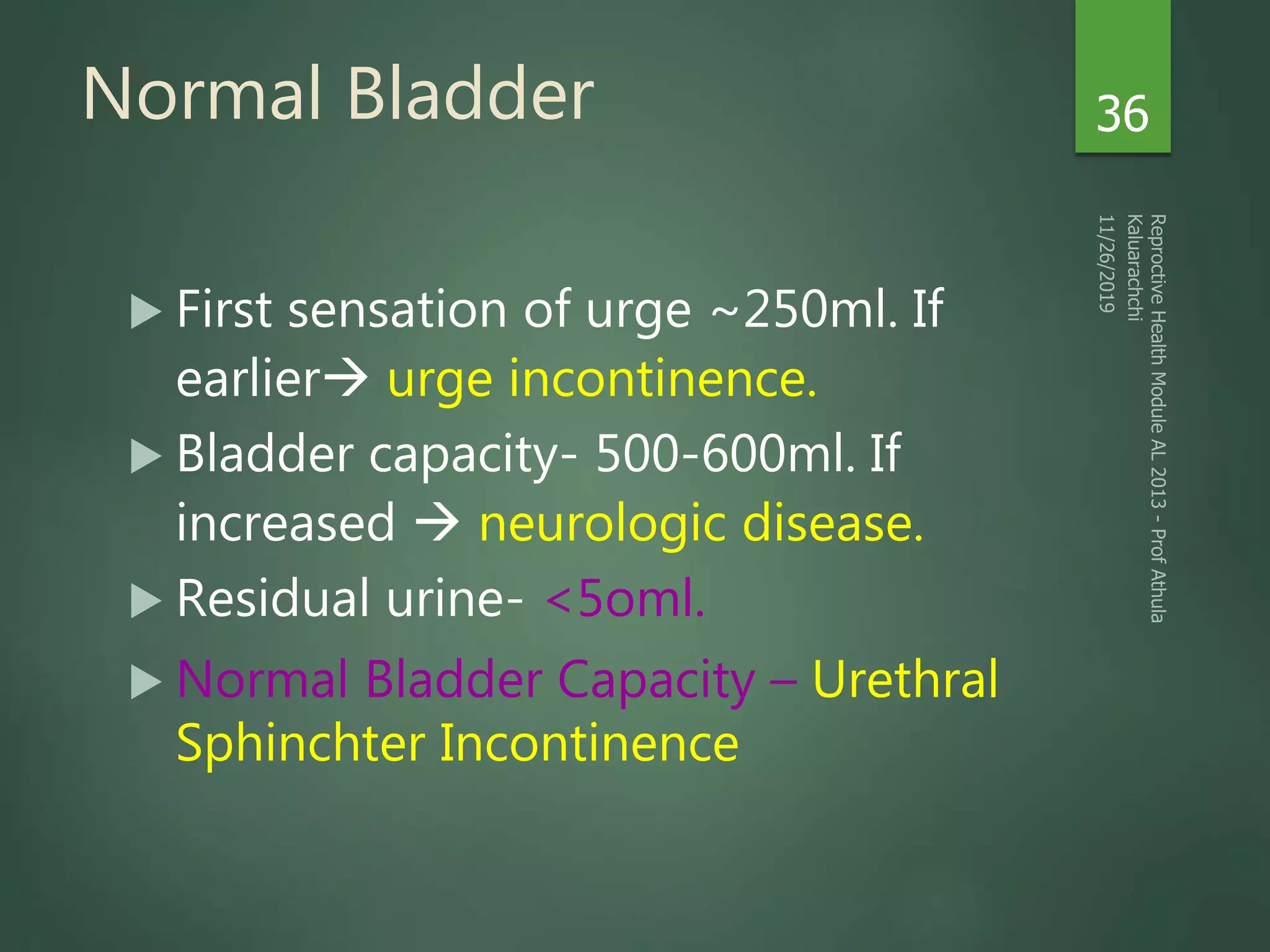 Urinary Incontinence in Females | PPTX