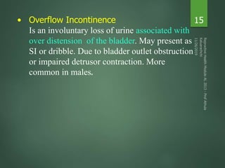 Urinary Incontinence in Females | PPTX