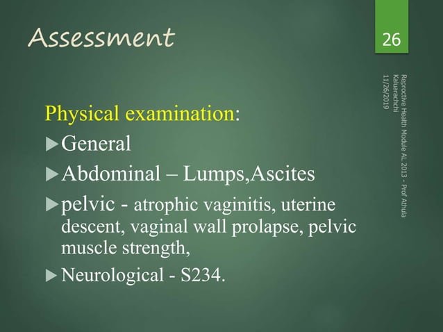 Urinary Incontinence in Females | PPTX