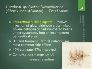 Urinary Incontinence in Females | PPTX