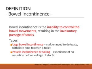 Urinary incontinence and its Treatment (1).pptx