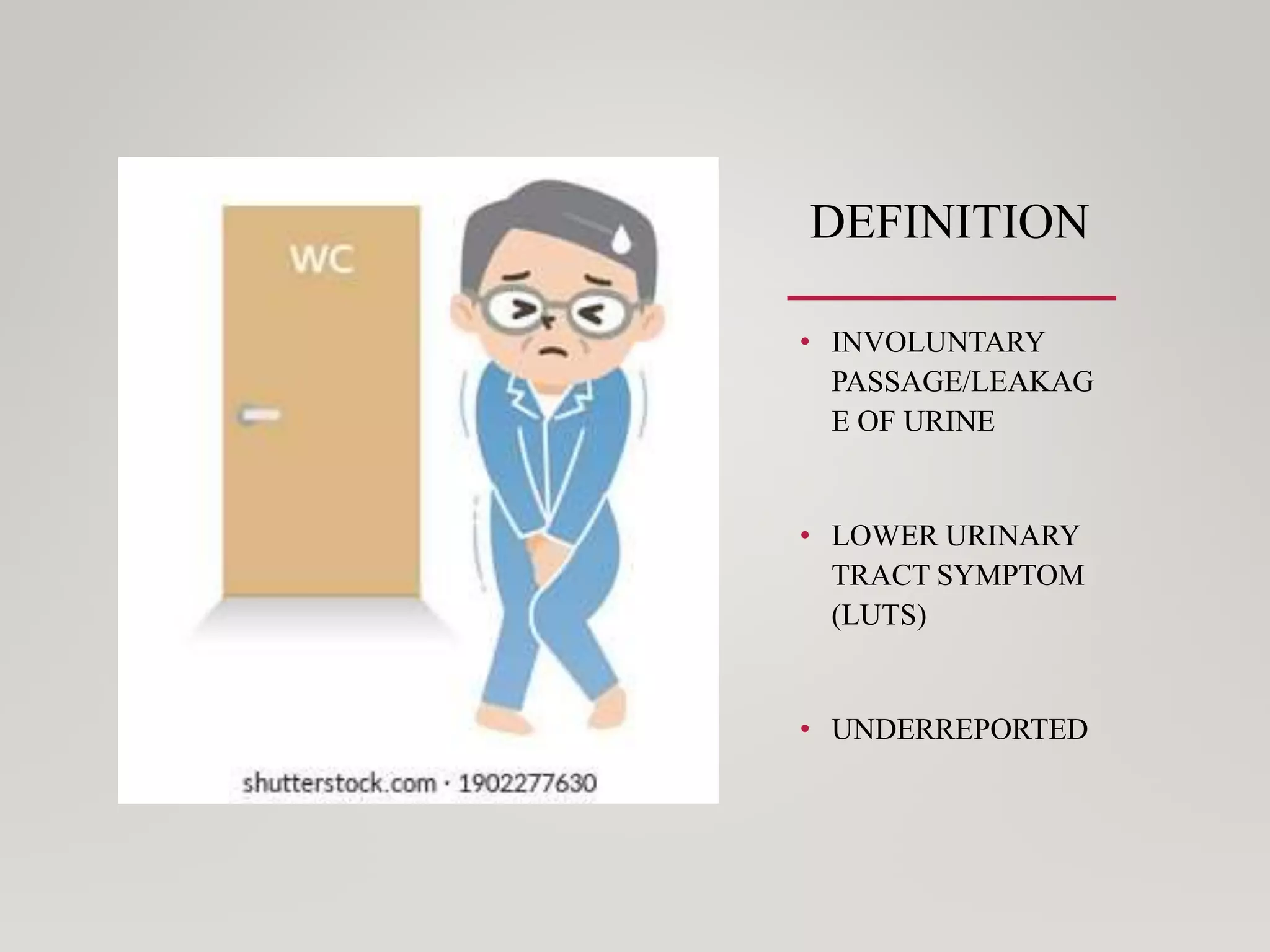 Urinary incontinence in elderly | PPTX