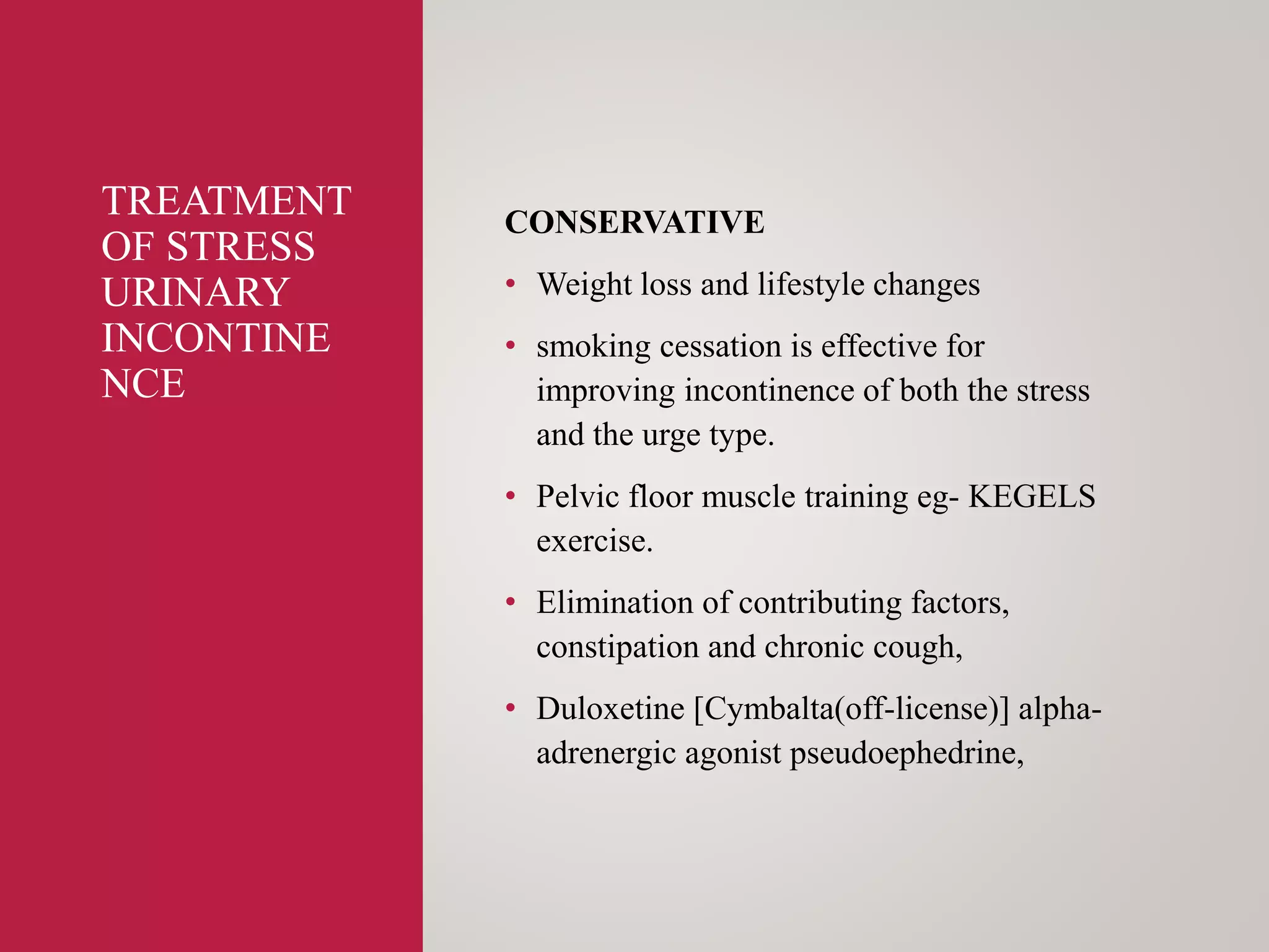 Urinary incontinence in elderly | PPTX