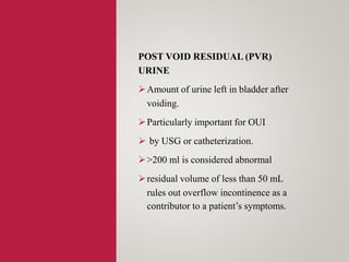 Urinary incontinence in elderly | PPTX