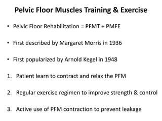 Urinary incontinence in females - Classification and non operative ...