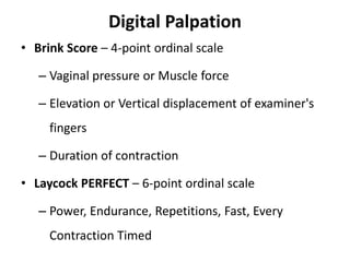 Urinary incontinence in females - Classification and non operative ...
