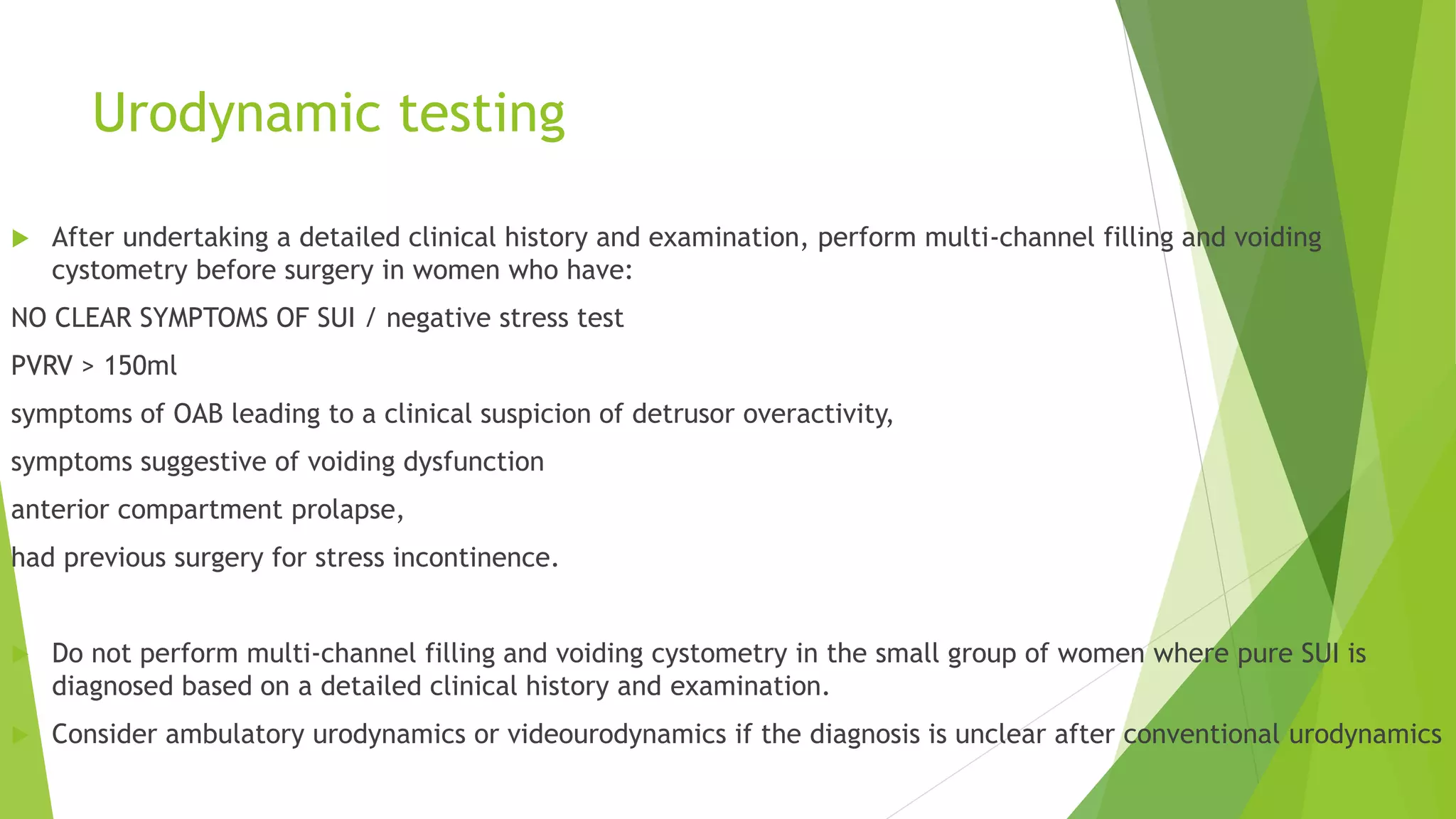 Urinary incontinence in woman | PPTX