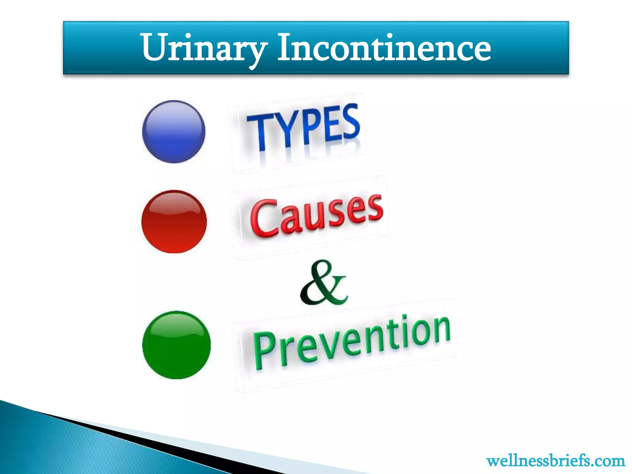 Urinary Incontinence: Types, Causes & Prevention By Unique Wellness | PPTX