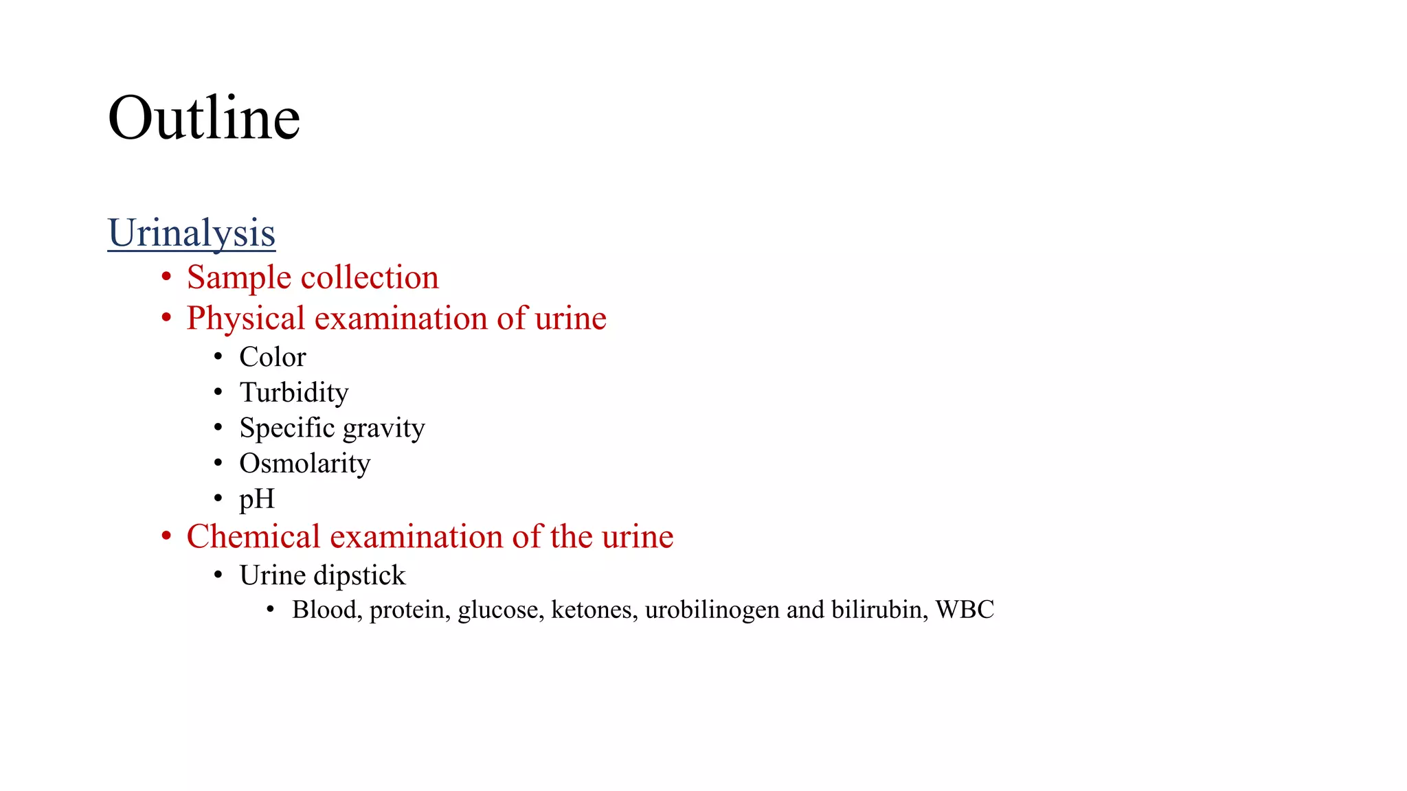 Urinary investigations | PPTX