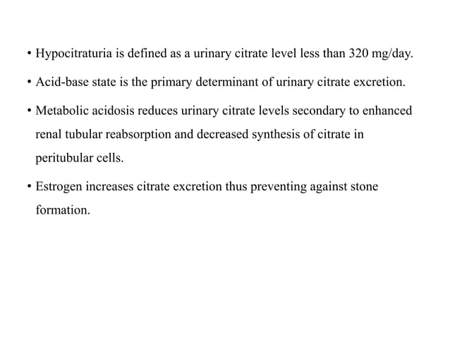 Urinary lithiasis | PPT