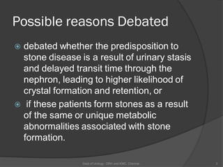 Urolithiasis :anatomical predisposition | PDF | Digestive Disorders ...