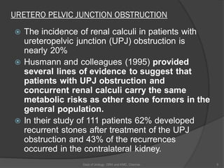 Urolithiasis :anatomical predisposition | PDF