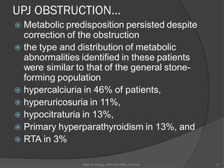 Urolithiasis :anatomical predisposition | PDF | Digestive Disorders ...