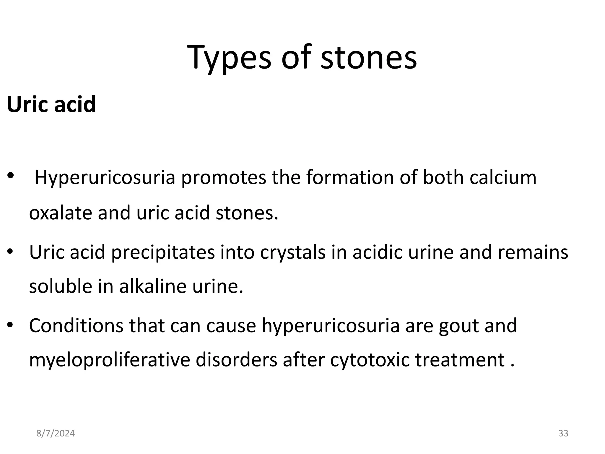 urinary lithiasis etiology , pathogenesis, types of urinary lithiasis .pptx