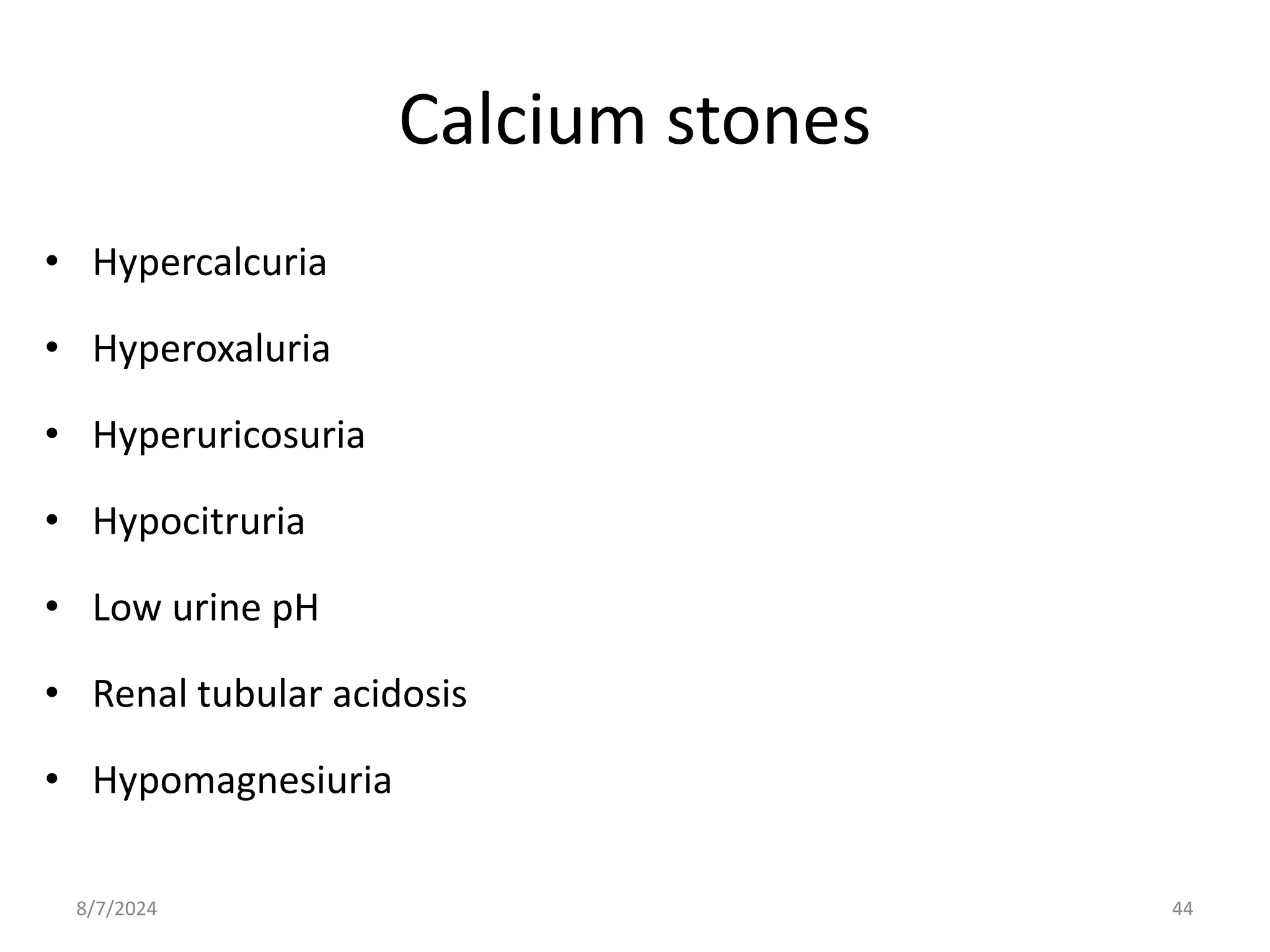 urinary lithiasis etiology , pathogenesis, types of urinary lithiasis .pptx
