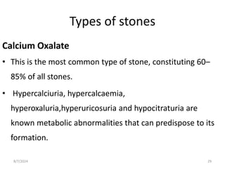 urinary lithiasis etiology , pathogenesis, types of urinary lithiasis .pptx