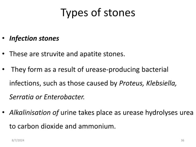 urinary lithiasis etiology , pathogenesis, types of urinary lithiasis .pptx