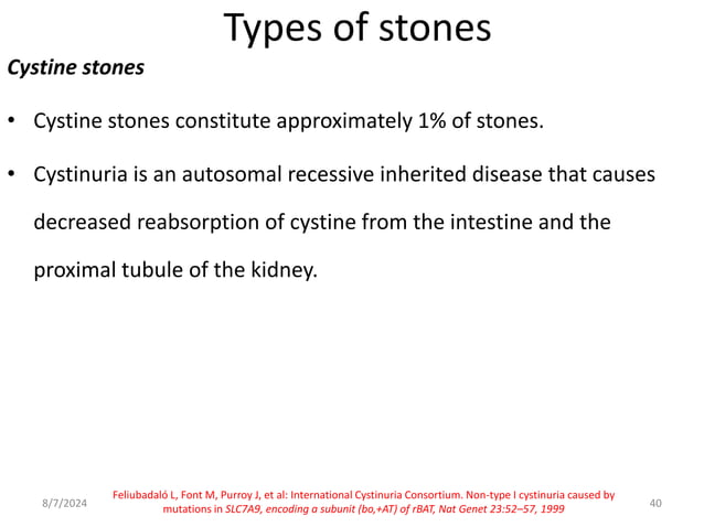 urinary lithiasis etiology , pathogenesis, types of urinary lithiasis .pptx