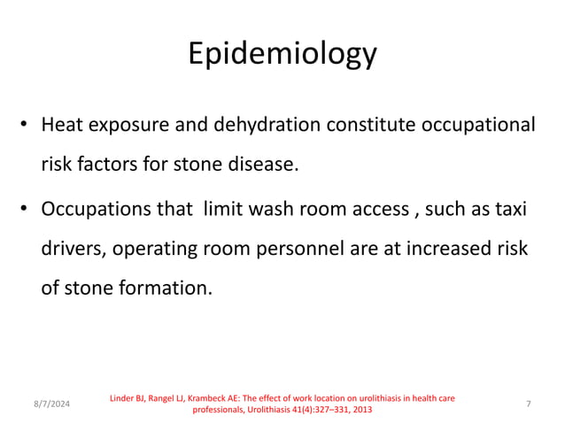 urinary lithiasis etiology , pathogenesis, types of urinary lithiasis .pptx