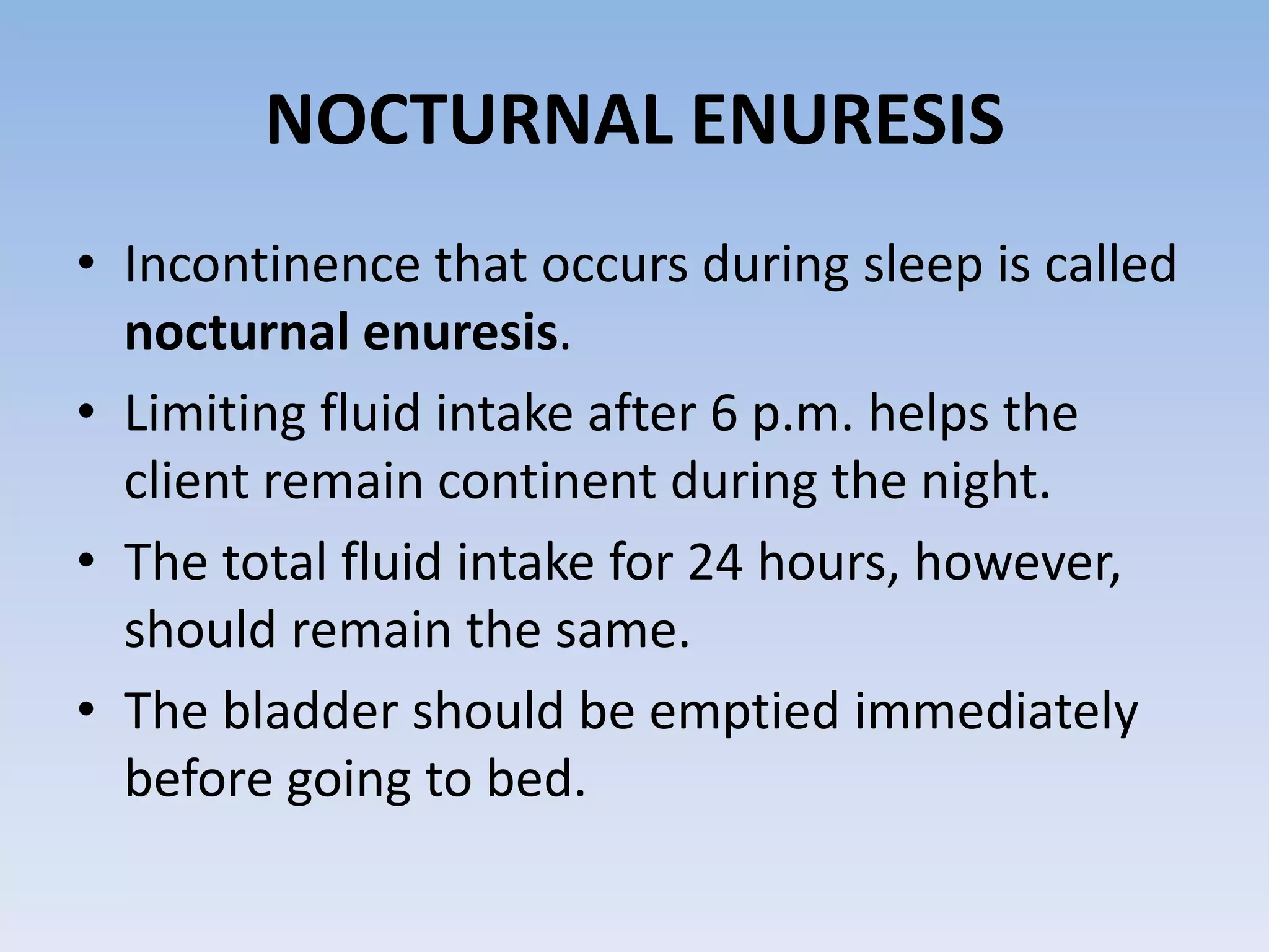 Urinary retention and incontinence | PPTX