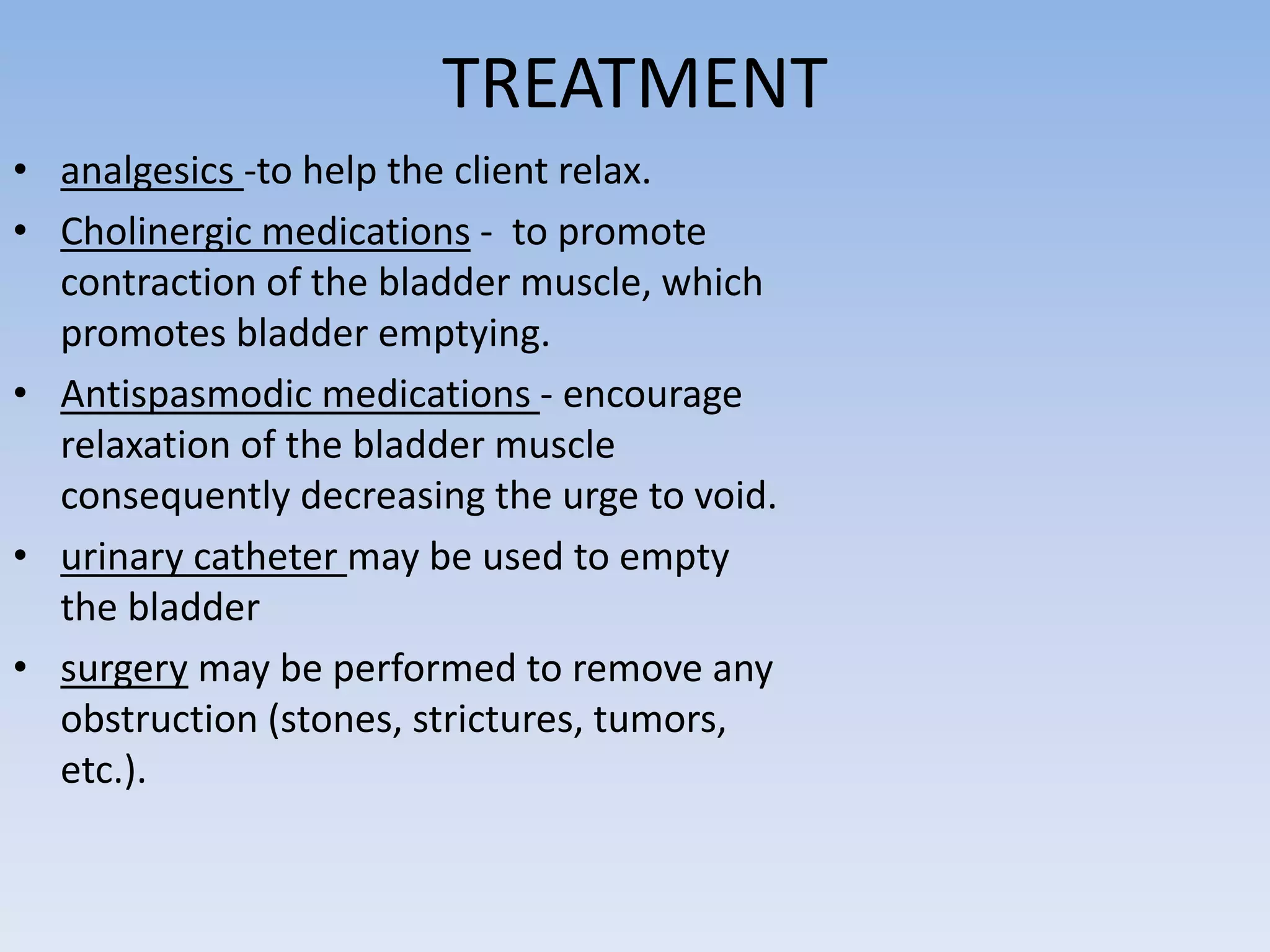 Urinary retention and incontinence | PPTX