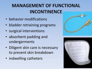 Urinary retention and incontinence | PPTX