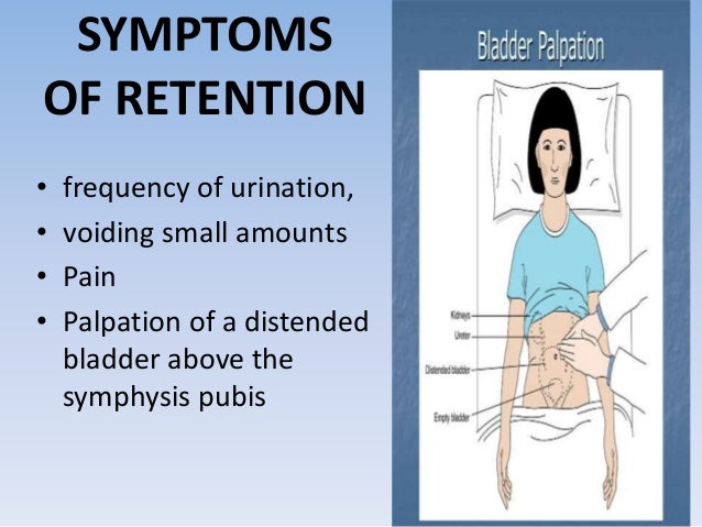 Urinary retention and incontinence