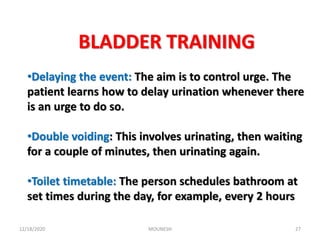 Urinary retention and incontinence | PPTX