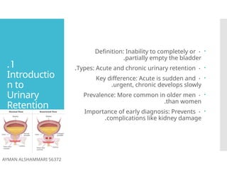 Nursing care with Urinary Retentionsentation | PPTX