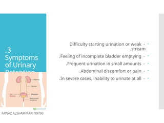 Nursing care with Urinary Retentionsentation | PPT