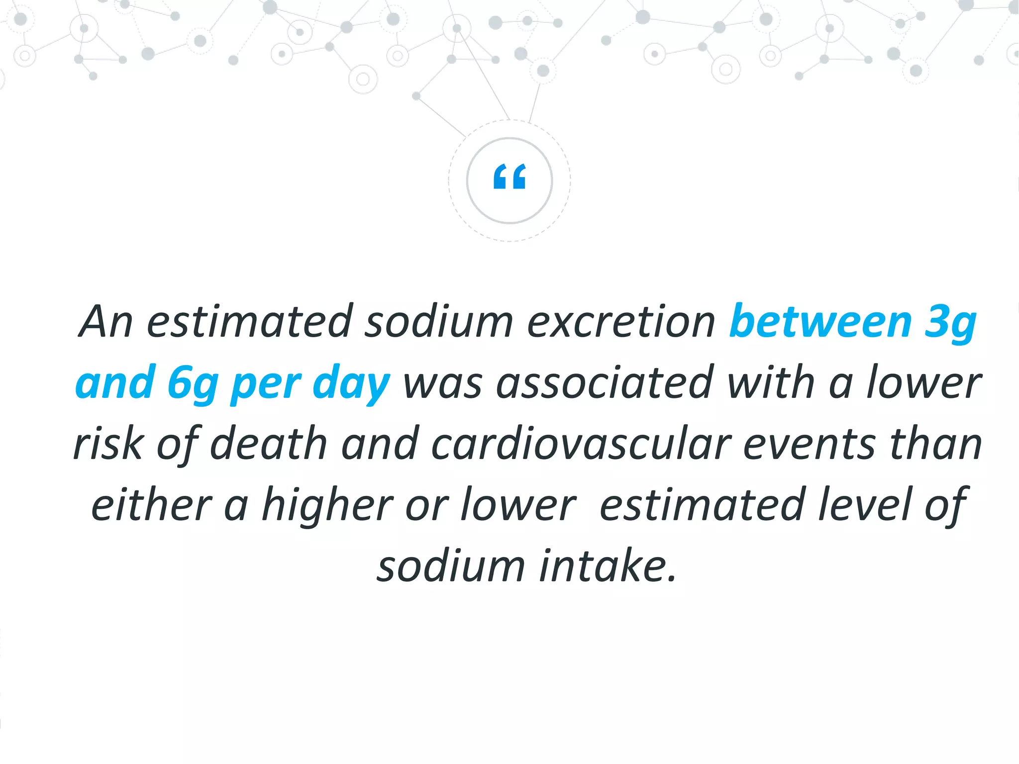 Journal club: Urinary sodium excretion and cardiovascular risk | PPTX