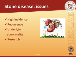 Urinary Stone disease : Metabolic work up and its significaance | PPT