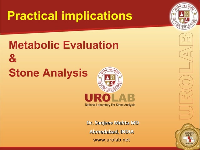 Urinary stone evaluation in laboratory and clinical significance | PPT ...