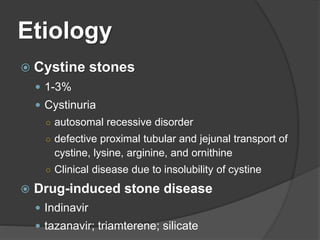Urinary stones | PPTX