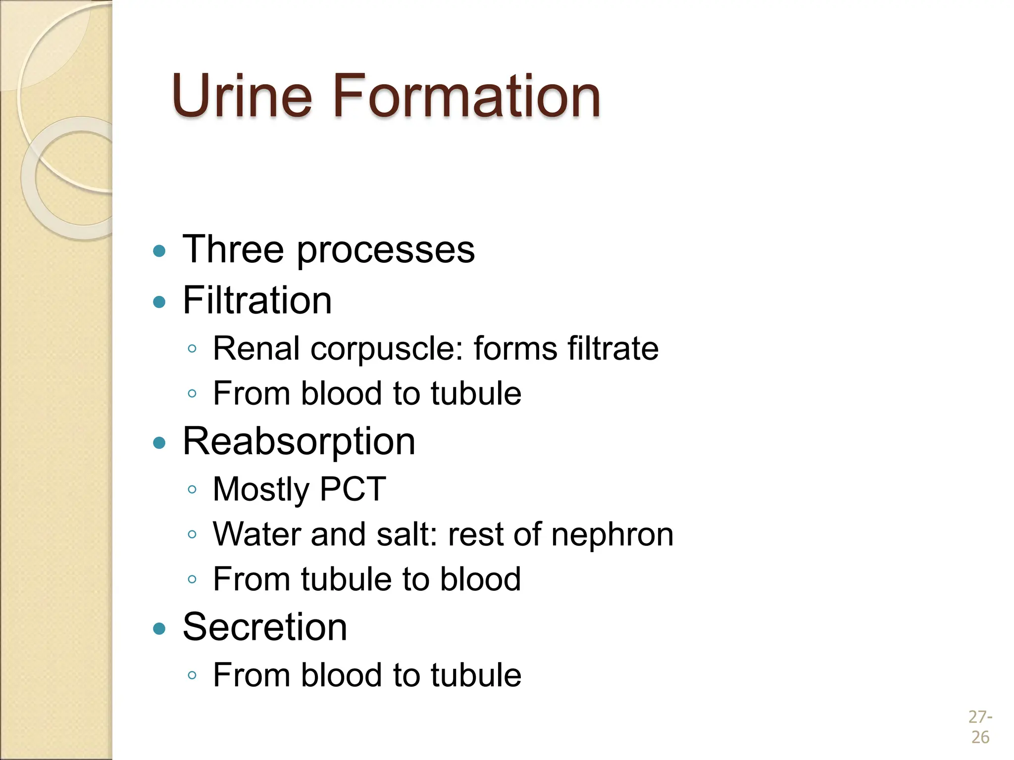 anatomical structures of Urinary System.ppt | Chemistry | Science