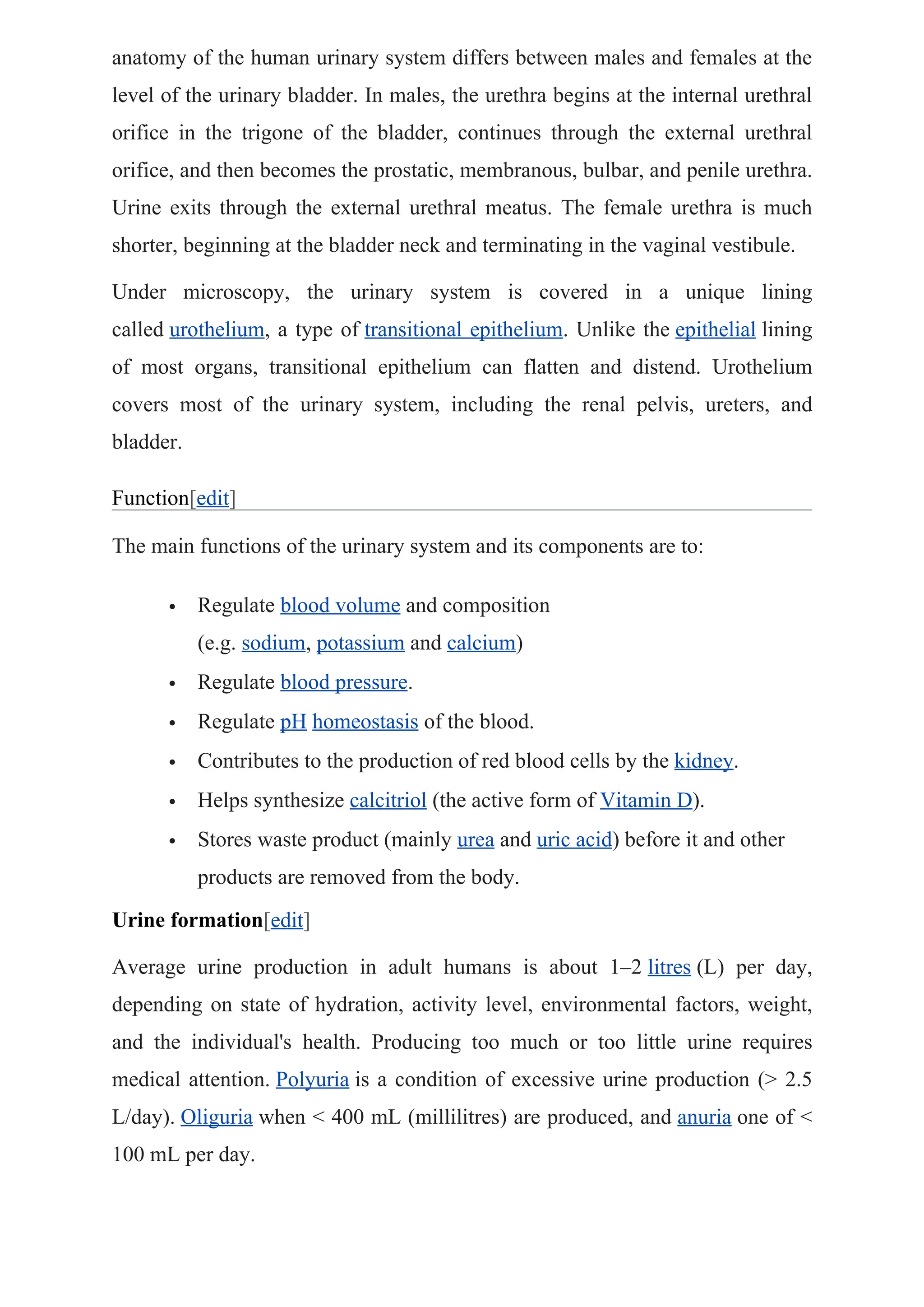 biology Urinary system biology class 10 | DOCX