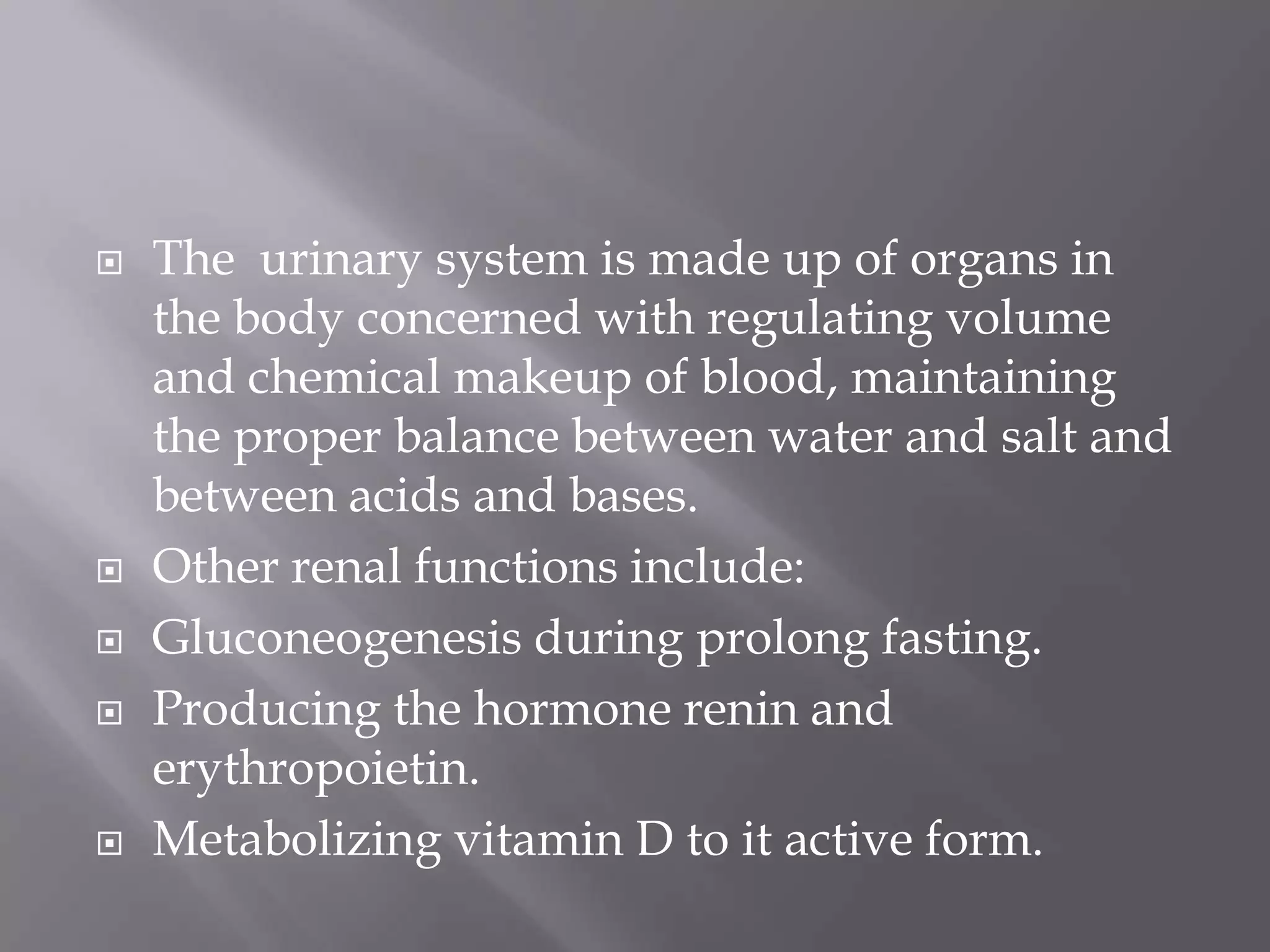 Urinary system abbreviations | PPTX